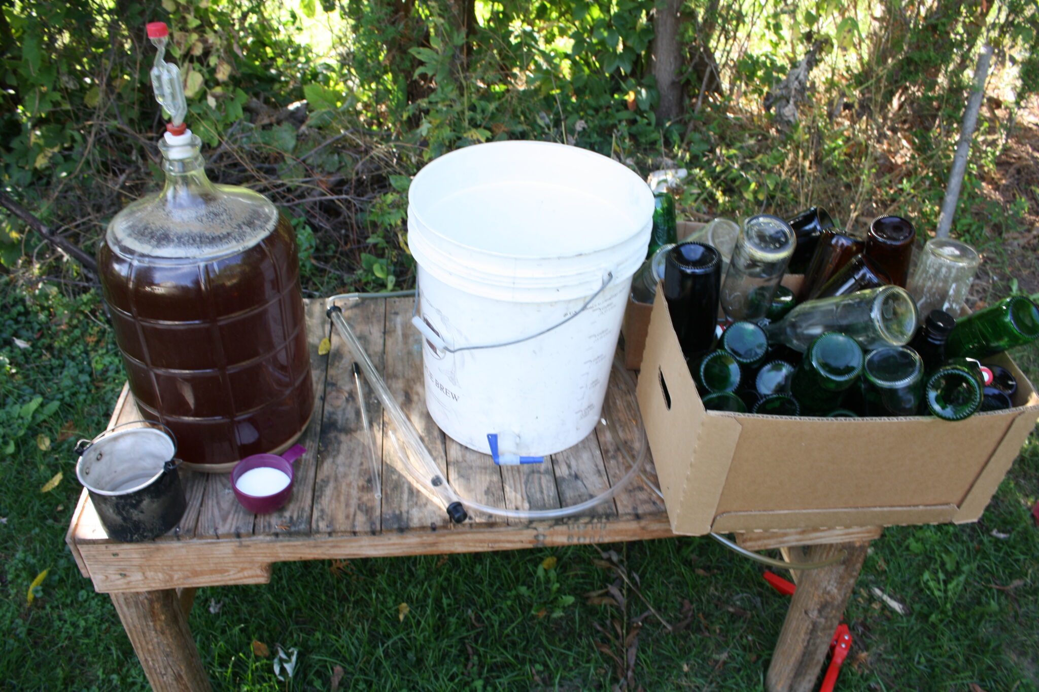 How to Make Norse Ale in Your Backyard-Bottling Beer - Peasant Ways for ...